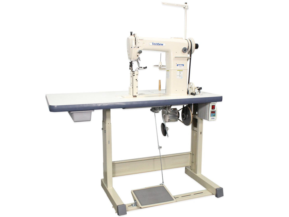 Techsew 810 PRO Post Bed Roller Foot Industrial Sewing Machine with Sp ...