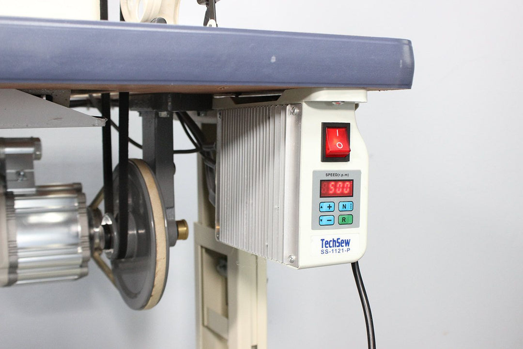 Techsew 810 PRO Post Bed Roller Foot Industrial Sewing Machine with Sp ...